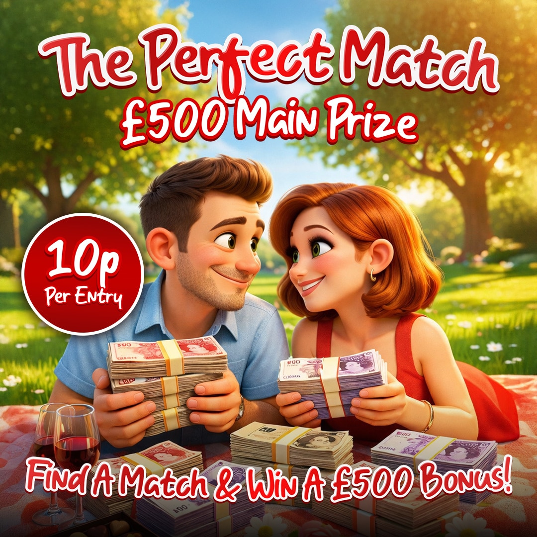 FIND THE PERFECT MATCH TO WIN A £500 BONUS! | Prize Hub UK